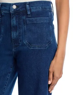 FRAME Le Slim Palazzo Modernist Pocket Jeans - Loner