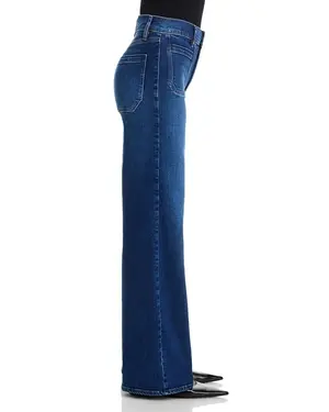 FRAME Le Slim Palazzo Modernist Pocket Jeans - Savior