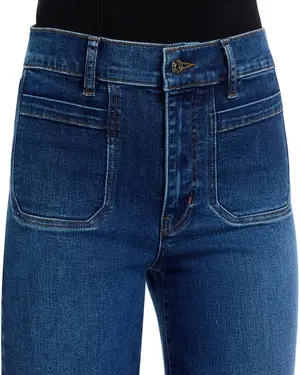 FRAME Le Slim Palazzo Modernist Pocket Jeans - Savior