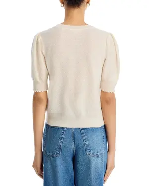 FRAME The Cashmere Pointelle Cardigan