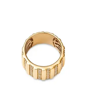 Bloomingdale'S Diamond Multirow Wide Statement Ring