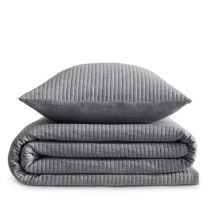 Calvin Klein Mini Channel Stitch Solid 3 Piece Quilt Set, King