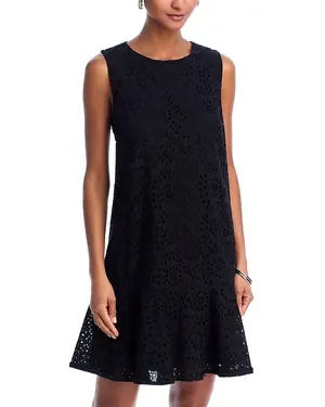 Kobi Halperin Leora Eyelet Dress - Black