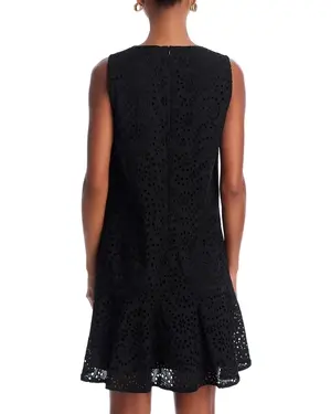 Kobi Halperin Leora Eyelet Dress - Black