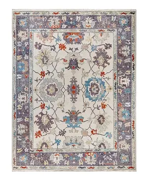 Bloomingdale'S Colorful Oushak M1945 Area Rug, 9'2 X 11'10 - Ivory