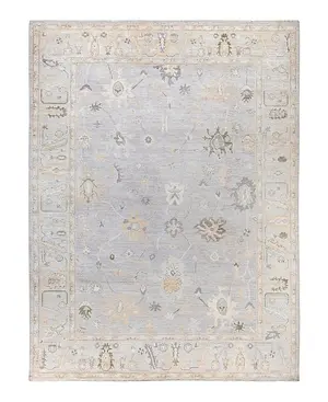 Bloomingdale'S Colorful Oushak M1945 Area Rug, 9'2 X 11'10 - Light/grey