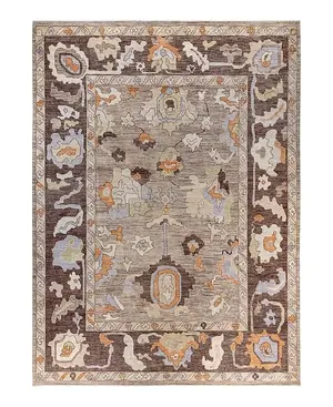 Bloomingdale'S Colorful Oushak M1945 Area Rug, 10'2 X 13'9 - Gray