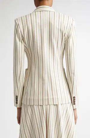 Max Mara Pensile Striped Jersey Jacket - Sand