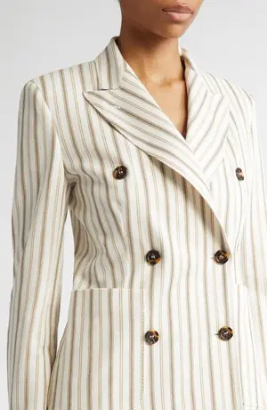 Max Mara Pensile Striped Jersey Jacket - Sand