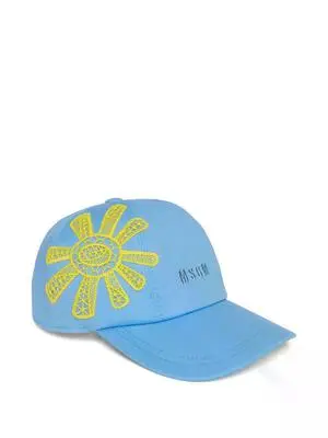 MSGM Embroidered Cap - Blue