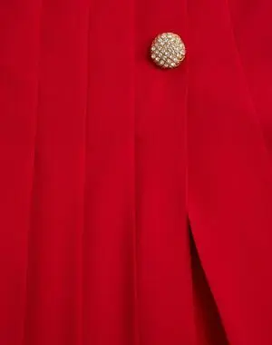 Valentino Garavani Georgette Pleated Midi Skirt - Paris