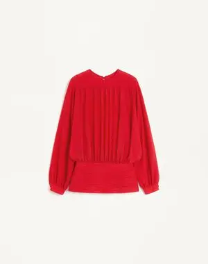 Valentino Garavani Light Georgette Top With Wide Sleeves - Paris