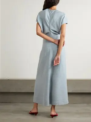 TOTEME Gathered Woven Maxi Dress