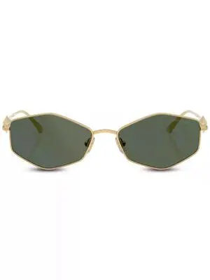 JIMMY CHOO Logo-engraved Sunglasses - Gold