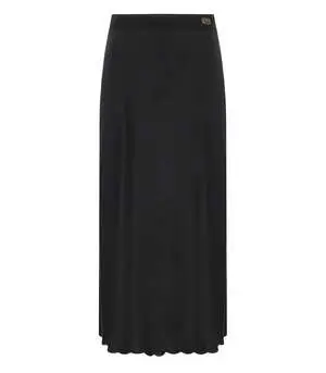 Elisabetta Franchi Satin Midi Skirt