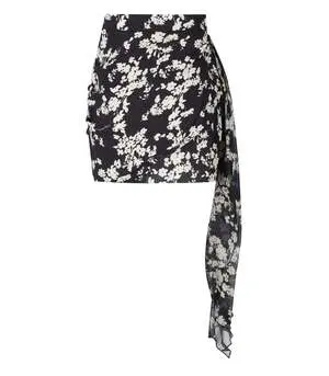 Elisabetta Franchi Draped Floral Skirt