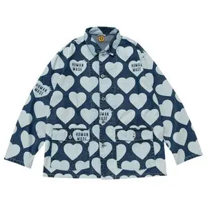 HUMAN MADE Heart Denim Coverall Jacket - Blue