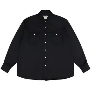 StÜssy X Our Legacy Work Shop Ranch Shirt High Twist Twill - Black