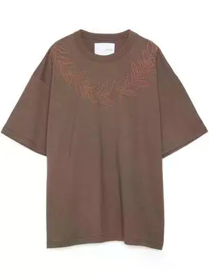 YOSHIOKUBO Cord Leaf T-shirt