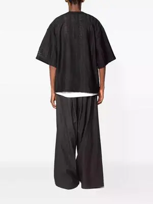 YOSHIOKUBO Wave Various Lace T-shirt - Black