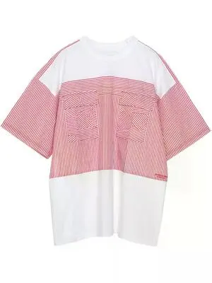 YOSHIOKUBO Stripe Patch T-shirt