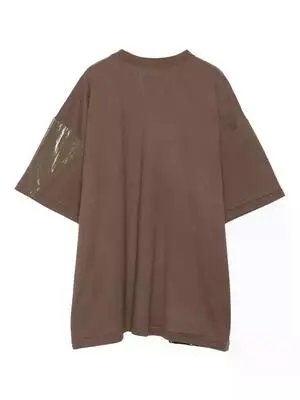 YOSHIOKUBO Coating River T-shirt - Brown