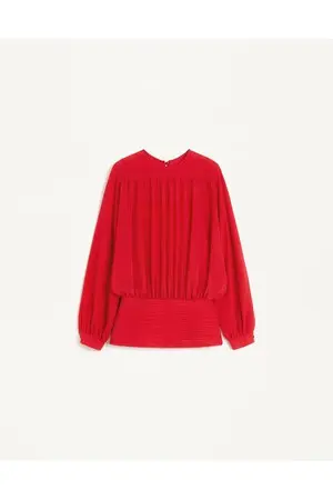 Valentino Garavani Light Georgette Top - Natural