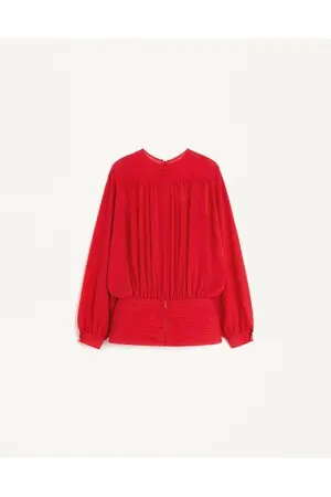 Valentino Garavani Light Georgette Top - Natural