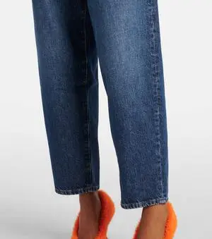 FRAME The Candle High-rise Wide-leg Jeans - Blue