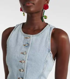Magda Butrym Denim Waistcoat
