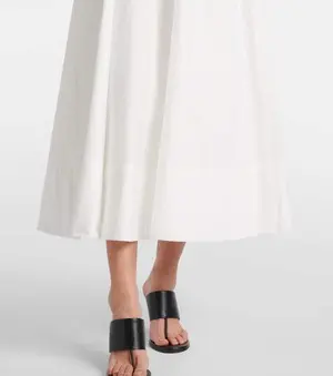 Simkhai Cersei Cotton Poplin Midi Dress - Black