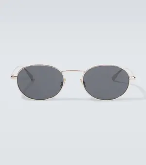 Saint Laurent Sl 799 Oval Sunglasses - Gold