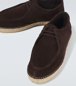 Frescobol Carioca Rodolfo Wallabee Suede Shoes - Brown