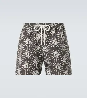 Frescobol Carioca Rio Printed Swim Trunks - Green