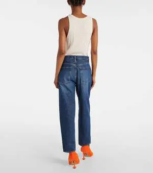 FRAME The Candle High-rise Wide-leg Jeans - Blue