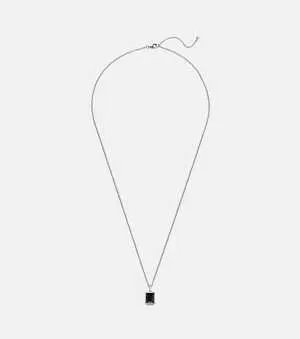 Mateo Sterling Pendant Necklace With Onyx - Silver