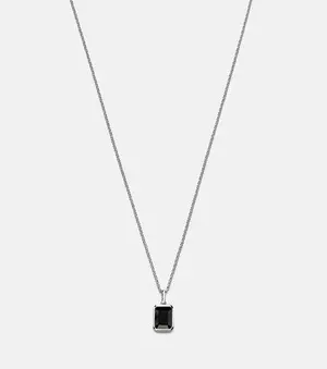 Mateo Sterling Pendant Necklace With Onyx