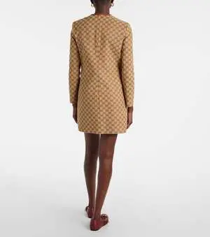 Gucci Horsebit Gg Canvas Mini Dress