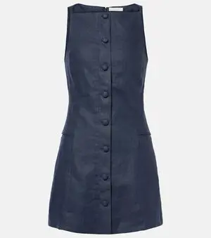 Faithfull The Brand Ambra Linen Mini Dress