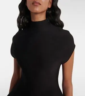 Khaite Andra Peplum Top - Black