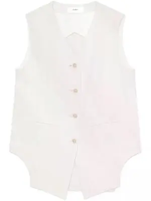 MULLER OF YOSHIOKUBO Lino Vest - Brown