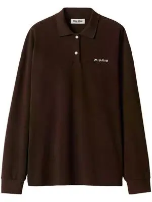 Miu Miu Cotton Piqué Polo Shirt