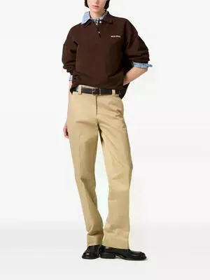 Miu Miu Cotton Piqué Polo Shirt