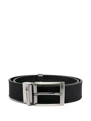 Karl Lagerfeld Reversible Belt - Black
