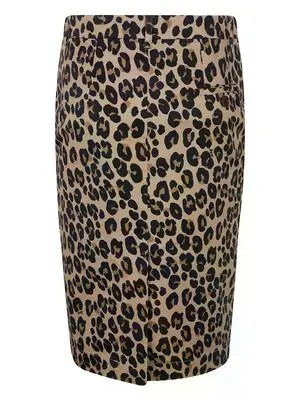 Aspesi Leopard-print Skirt