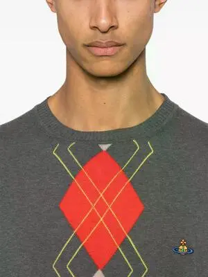 VIVIENNE WESTWOOD Argyle-pattern Sweater