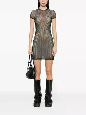 JEAN PAUL GAULTIER Spiral Mini Dress