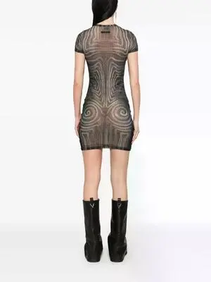 JEAN PAUL GAULTIER Spiral Mini Dress