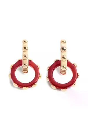 La DoubleJ Double Hoop Earrings - Gold