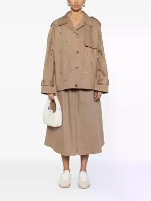 GOLDEN GOOSE Embellished Oversized Trench Coat